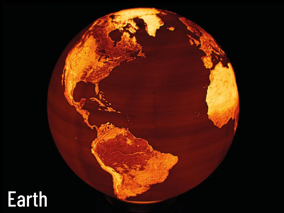 Solar System Lithophane Planet Lamps - ⌀150mm - Free 3D Print Model ...