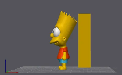 Bart Simpson 3D Model - Free 3D Print Model - MakerWorld