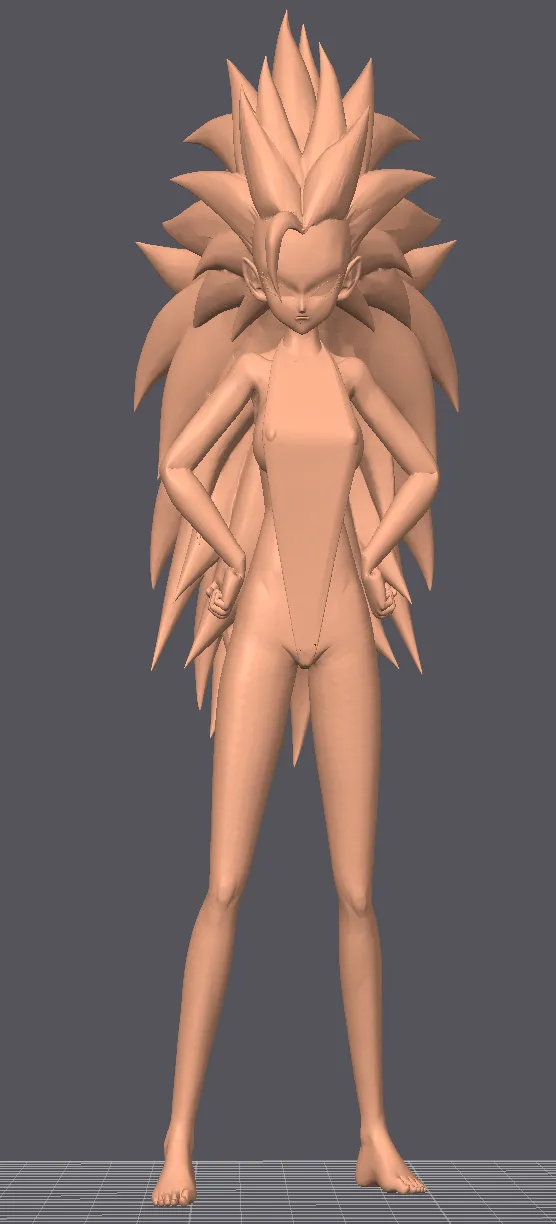 Caulifla DragonBall SSJ3 3D Model by Ryan MakerWorld: Download Free 3D ...