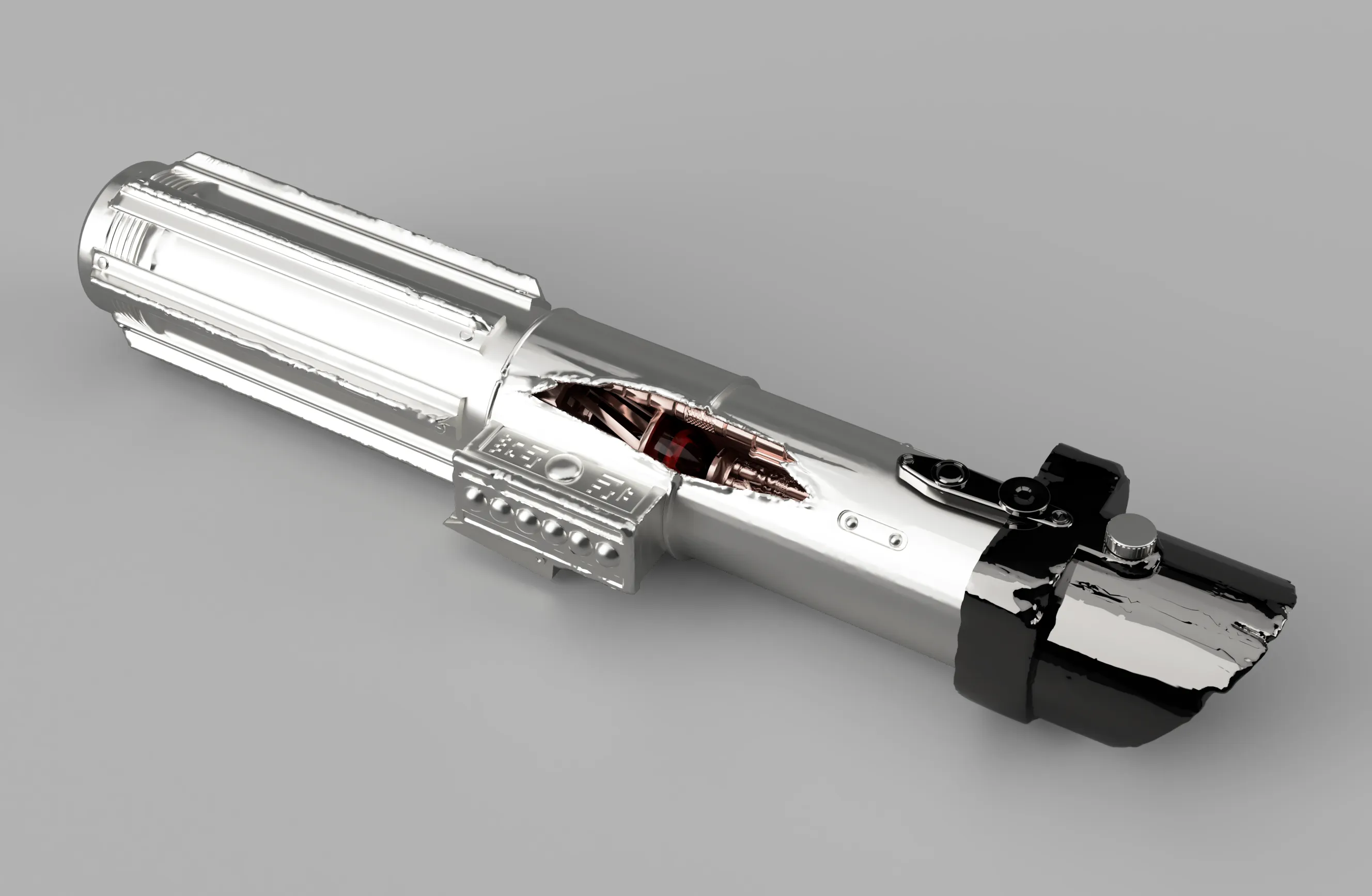 Darth Vader lightsaber - damaged - Exposed crystal by Hotcup & Co ...
