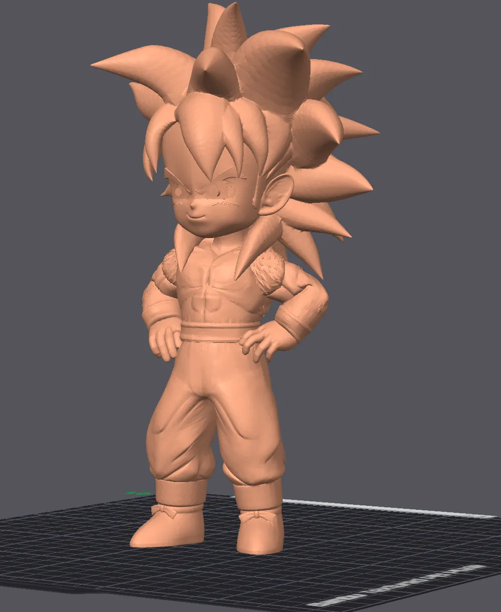 Goku Daima GT SSJ4 DragonBall 3D Model by Ryan MakerWorld: Download Free 3D Models