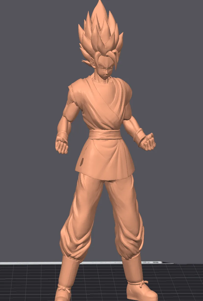 Goku Super Saiyan 2 Dragon Ball 3D Model by Ryan MakerWorld: Download ...