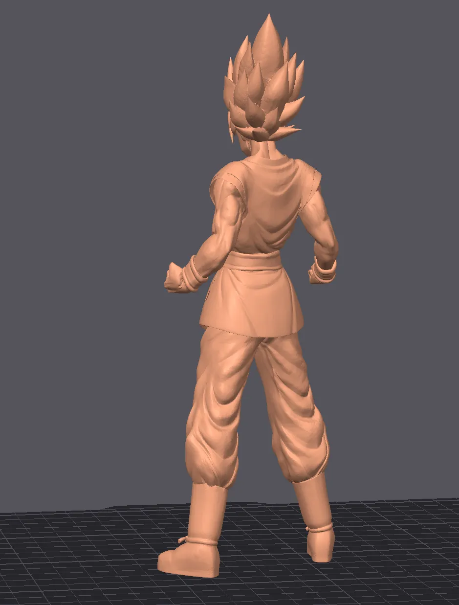 Goku Super Saiyan 2 Dragon Ball 3D Model by Ryan MakerWorld: Download ...