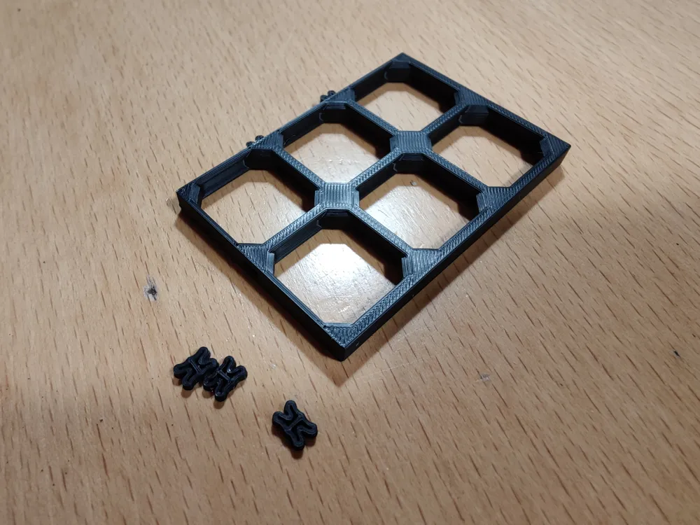 openGrid Parametric grid with edges Remixed by Jan MakerWorld: Download ...