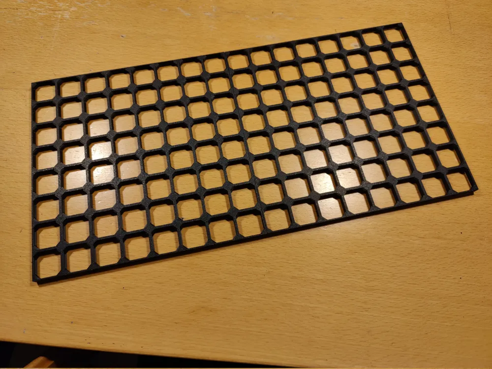 openGrid Parametric grid with edges Remixed by Jan MakerWorld: Download ...