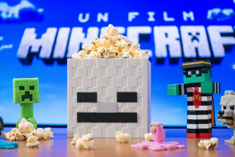 Minecraft Skeleton popcorn bucket by Astro Factory MakerWorld: Download ...