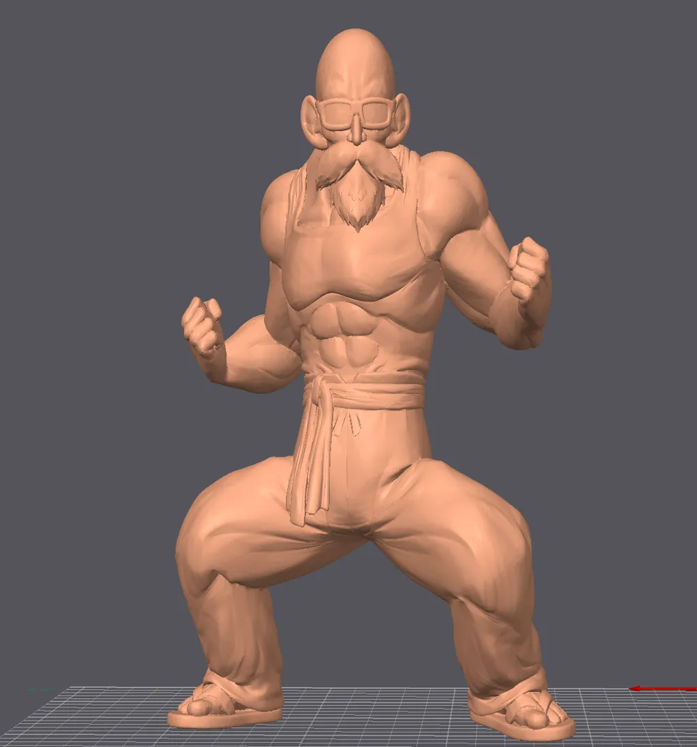 Master Roshi 2 DragonBall 3D Model by RyanMakerWorld: Download Free 3D ...