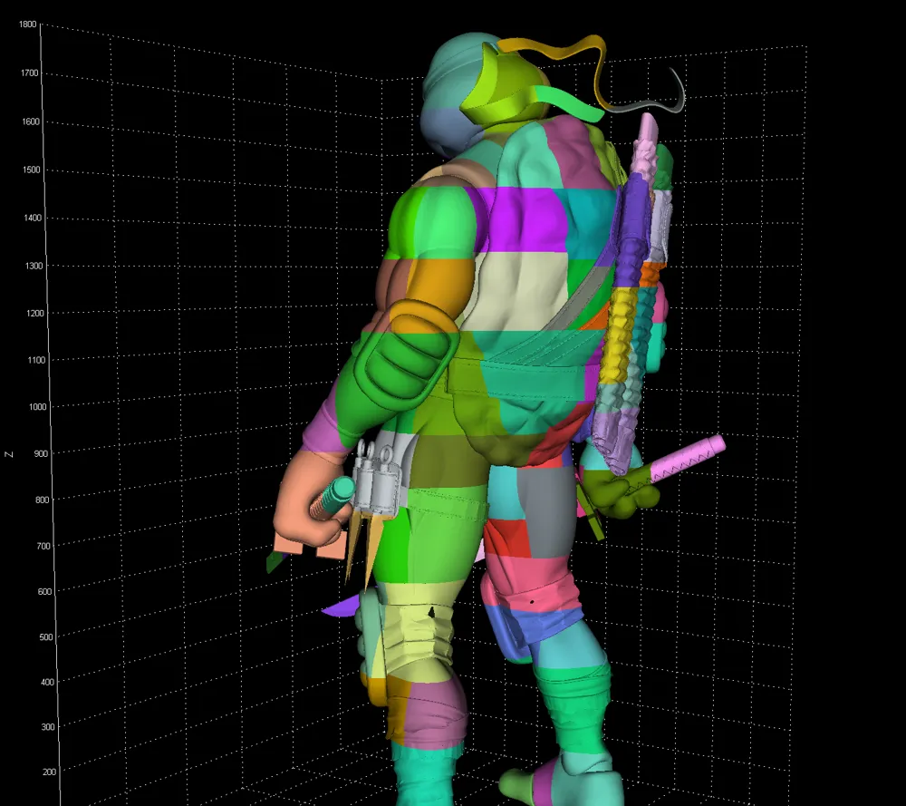 Life-Size Ninja Turtle Leonardo 3D Model Part 1 - Free 3D Print Model ...