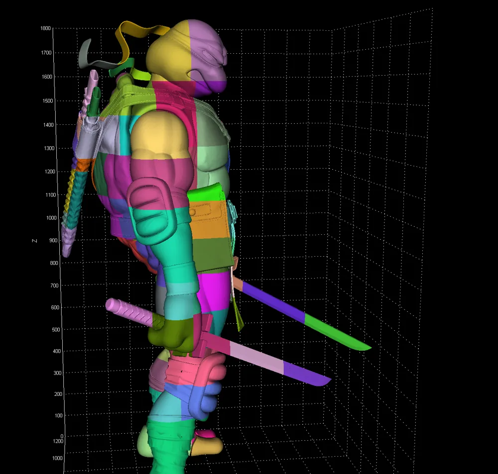 Life-Size Ninja Turtle Leonardo 3D Model Part 1 by Ryan @ TheMajinLab ...