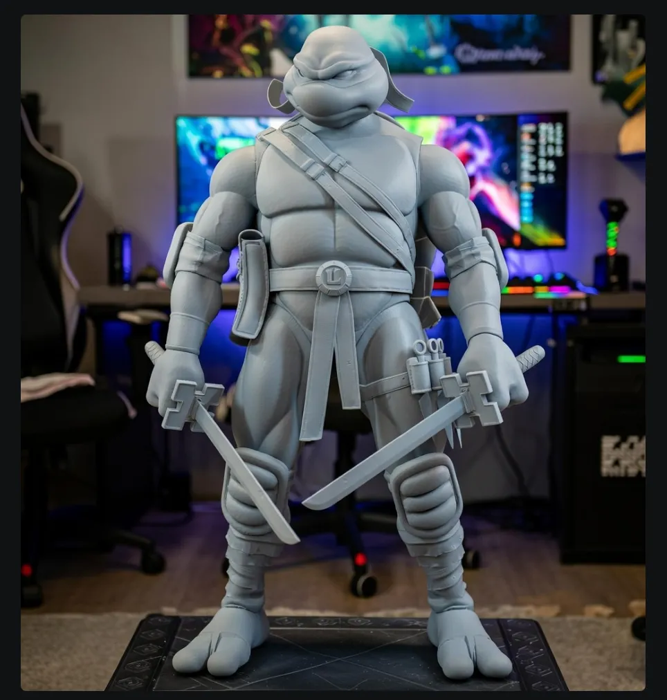 Life-Size Ninja Turtle Leonardo 3D Model Part 2 - Free 3D Print Model ...