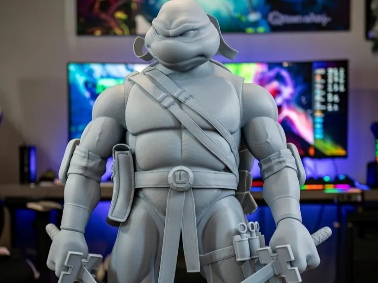 Life-Size Ninja Turtle Leonardo 3D Model Part 3 - Free 3D Print Model ...