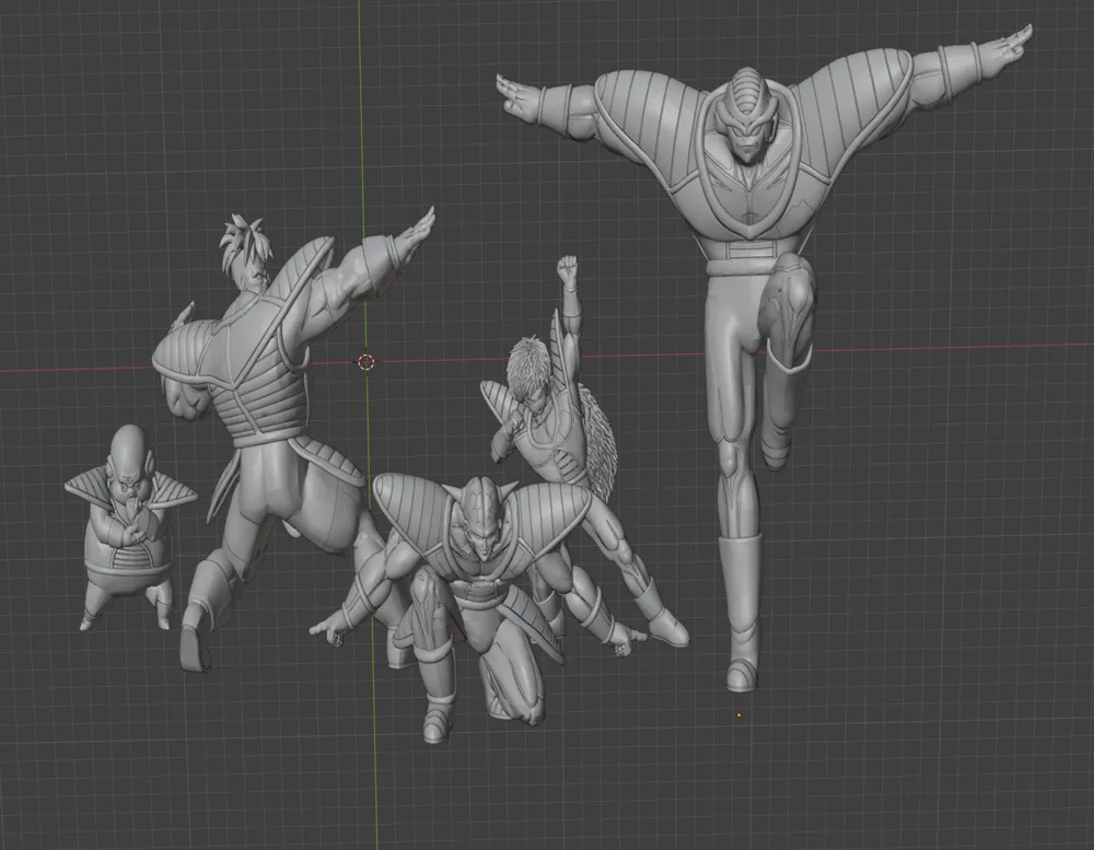 Burter Ginyu Force Dragon Ball 3D Model Set by Ryan MakerWorld ...