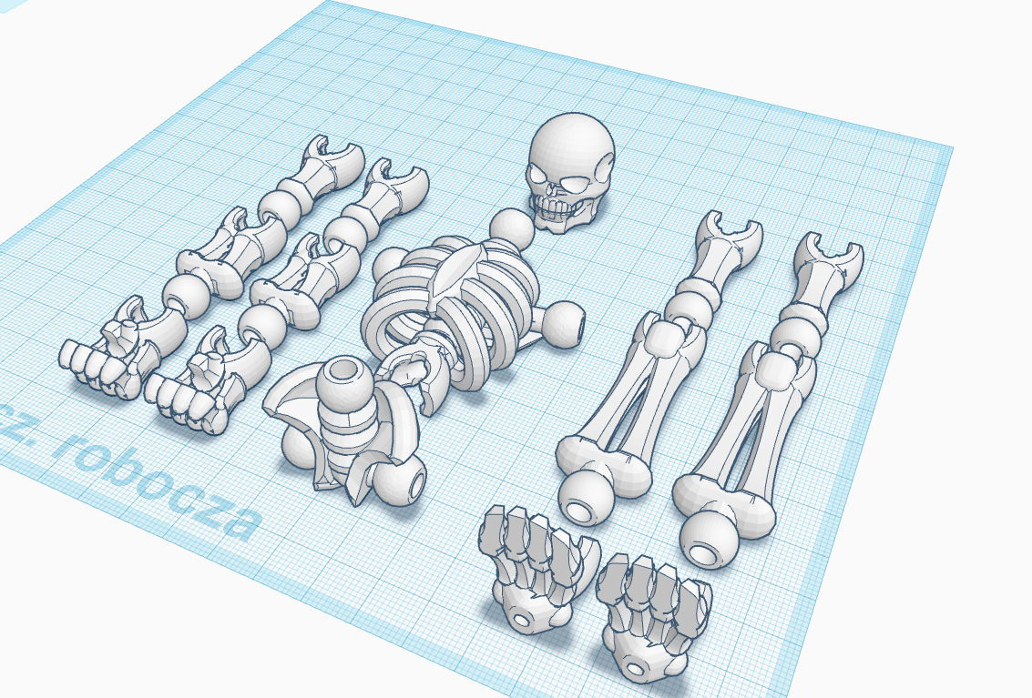 poseable skeleton by Chronosynthesis - MakerWorld