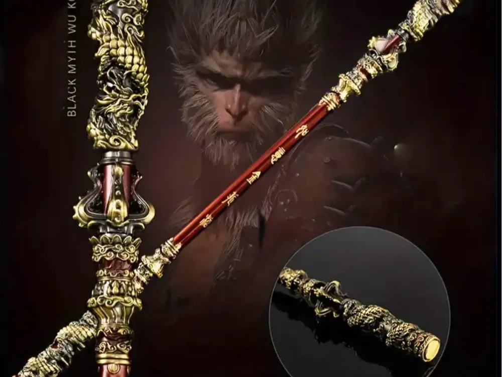 Life-Size Black Myth Wukong Staff 3D Model by Ryan MakerWorld: Download ...
