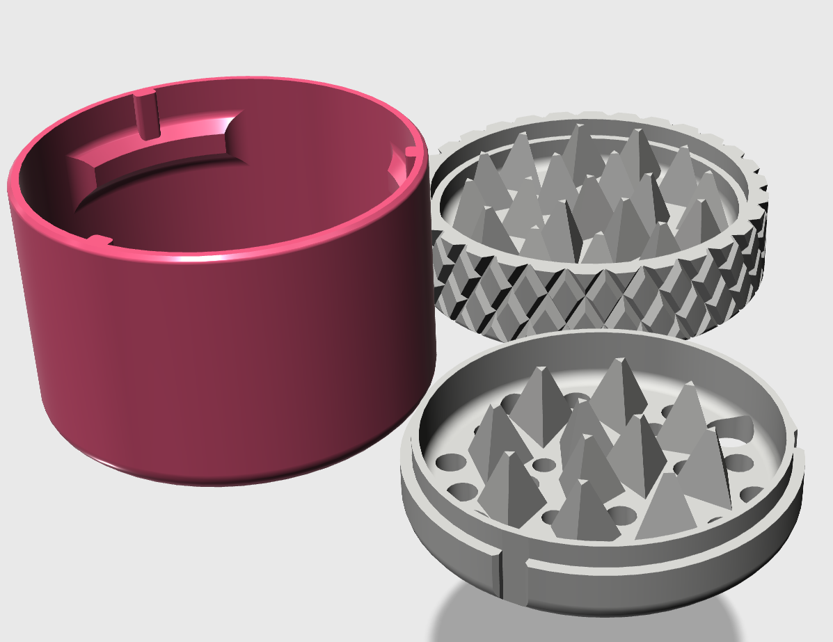 XL herb grinder with container by user_2390473665 - MakerWorld