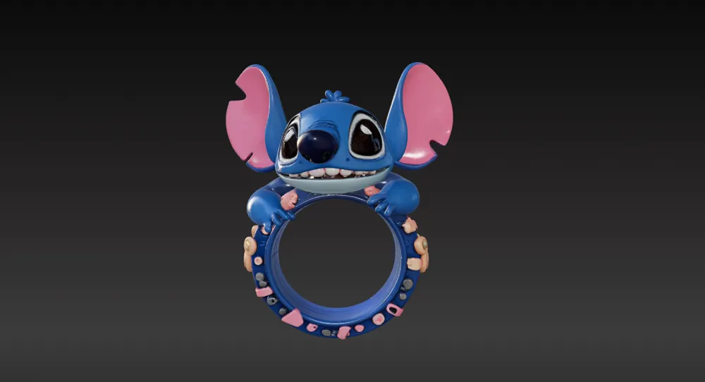 Stitch Ring No.1 by xiaoyu MakerWorld: Download Free 3D Models