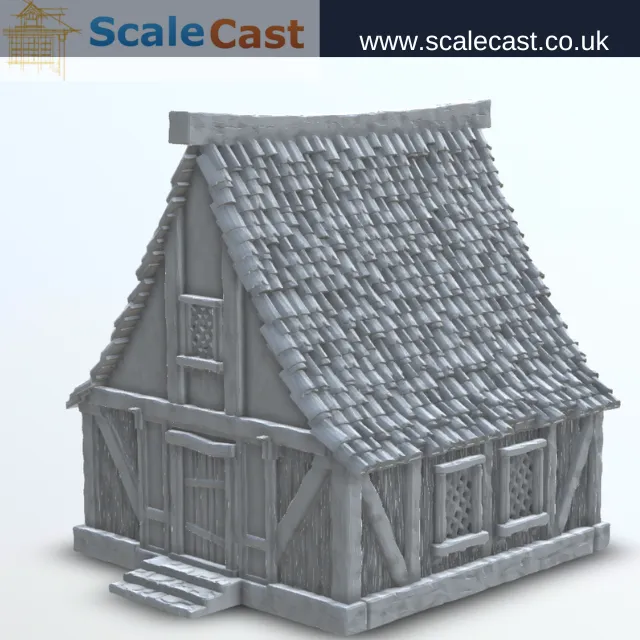28mm Wargame - Wereburg Village House WB202 - Free 3D Print Model ...