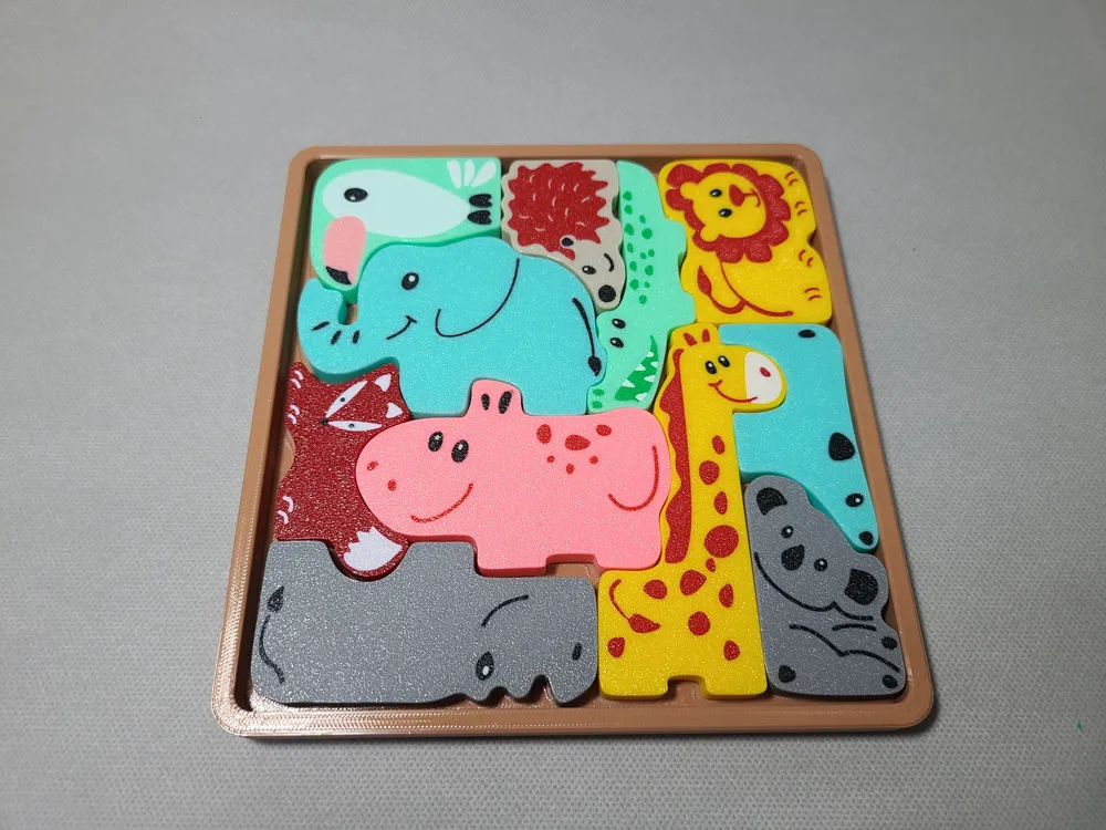 Zoo Jigsaw Puzzle by a.m MakerWorld: Download Free 3D Models