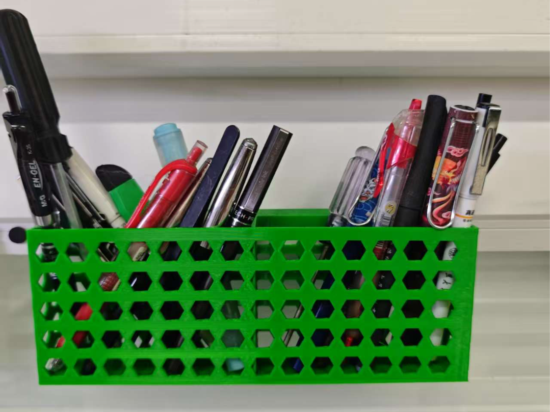 Office Desk Wall-Mounted Pen Holder - Hollow - Separated by user ...