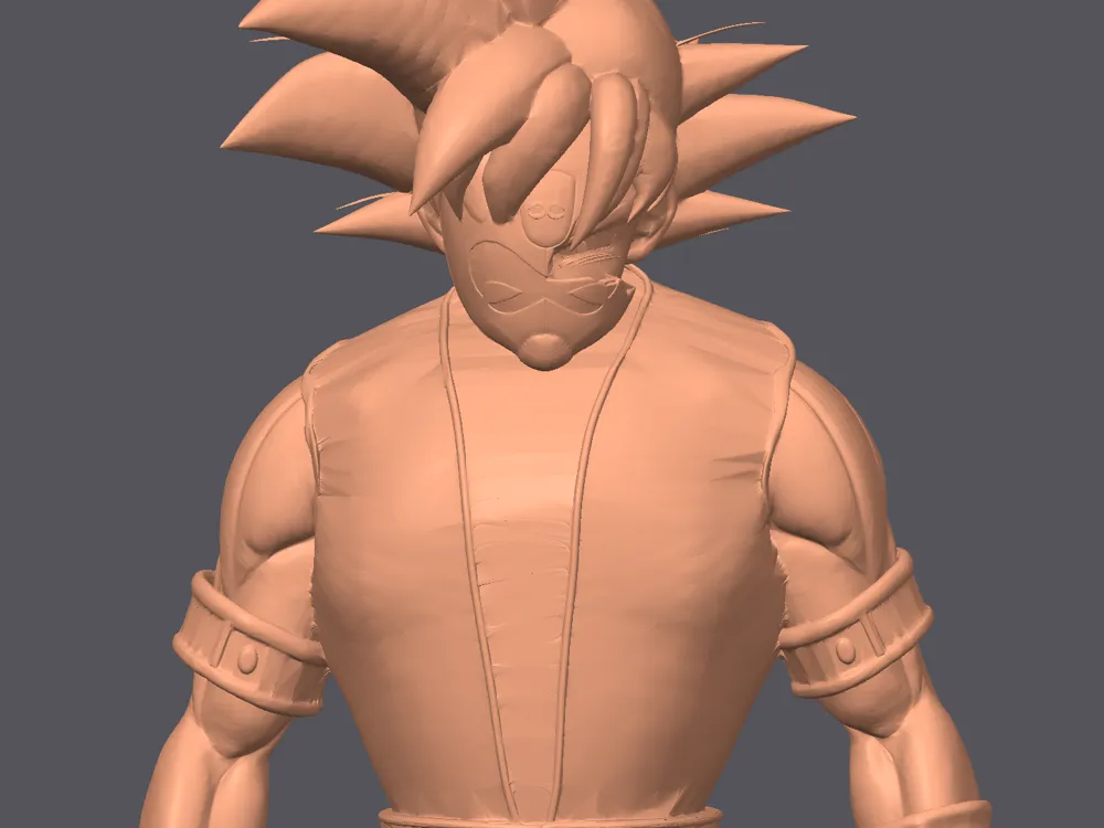 Crimson Masked Saiyan Dragonball 3D Model - Free 3D Print Model ...