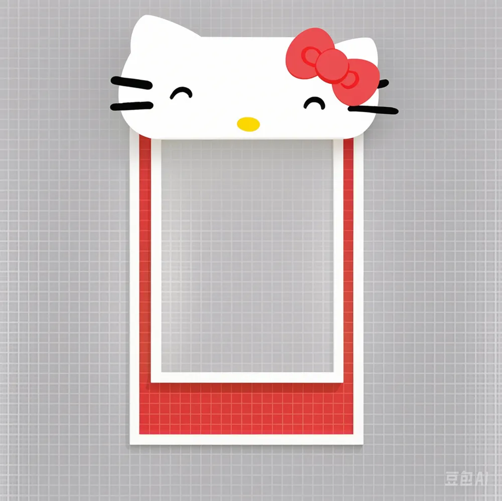 Imanes de nevera Polaroid (versión Hello Kitty) - Modelo de impresión ...