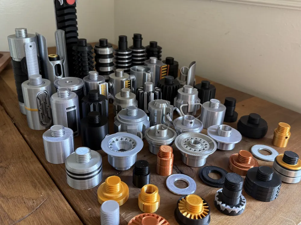 Build Your Own Lightsaber, Parts Collection 1 by 3D E MakerWorld: Download Free 3D Models