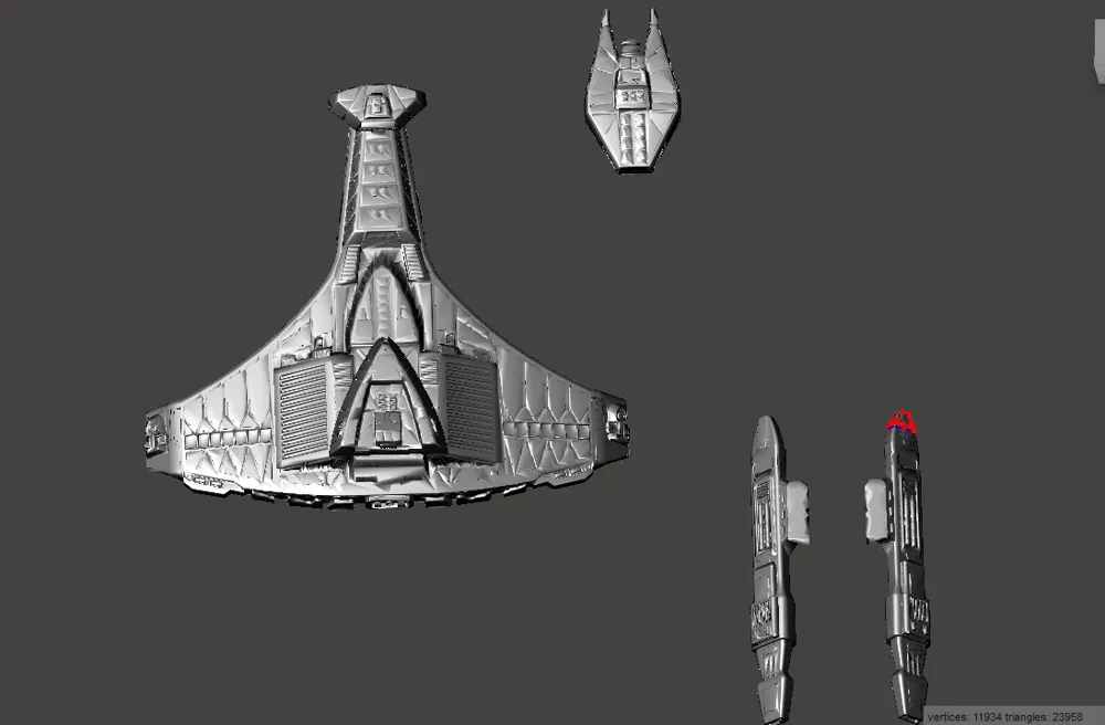 Klingon Vor'cha-class battle cruiser star trek ship by ...