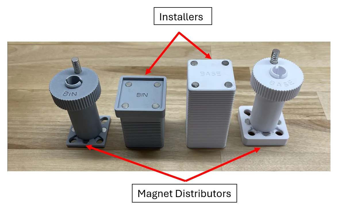Gridfinity Magnet Installer - Press Fit - No Glue - Free 3D Print Model ...