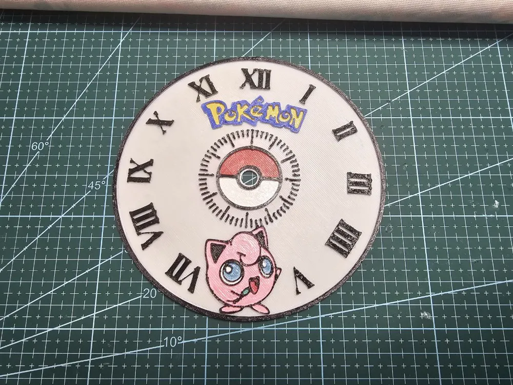 Pokemon Jigglypuff Clock Face by xm - MakerWorld