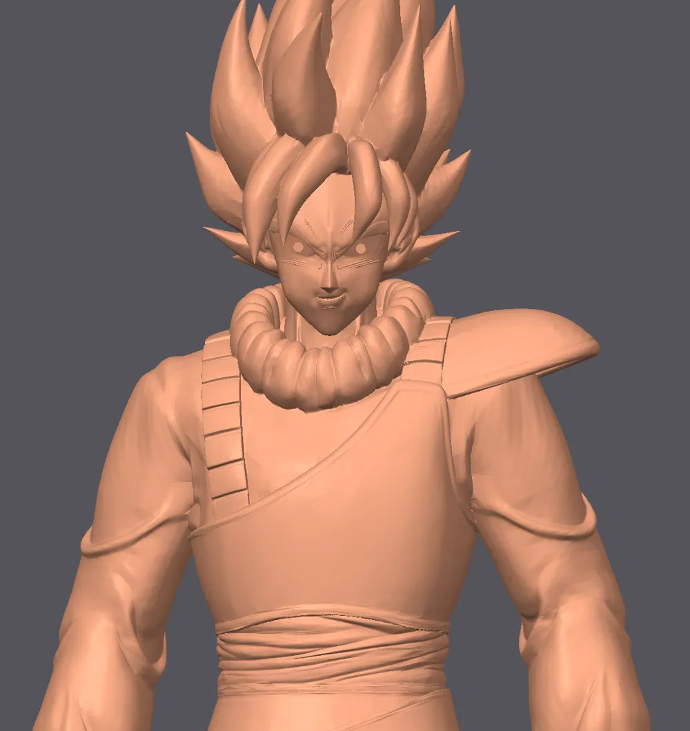 Goku – Super Saiyan 2 (SSJ2) Dragon Ball 3D Model by Ryan @ TheMajinLab ...