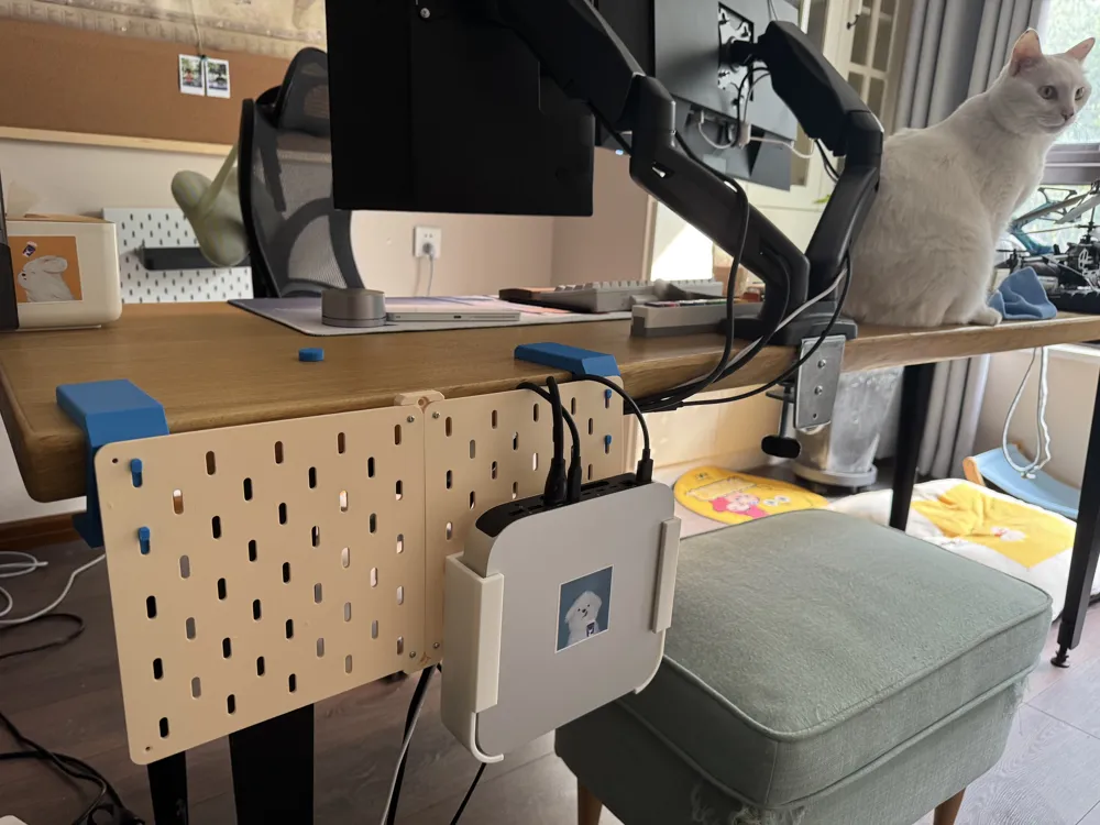 SKADIS pegboard desk edge mount by Wings - MakerWorld