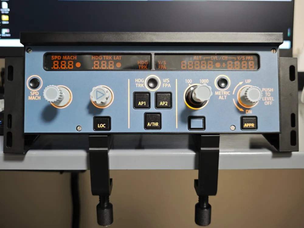 WINWING Airbus A320 FCU Panel Desktop Mount (Clamp-Fixed, One-Piece ...