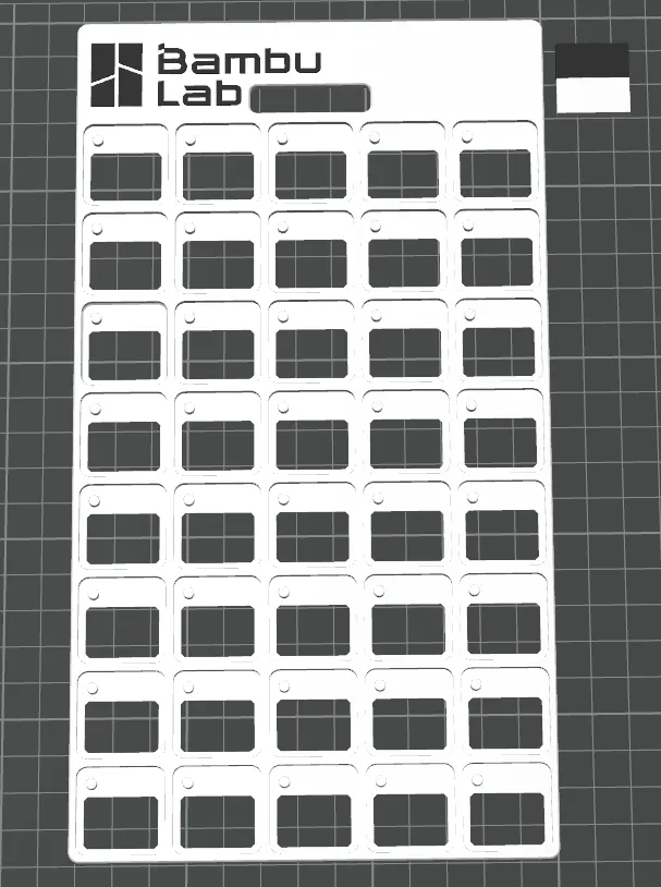Bambu Lab Official Filament Swatch Display (Rounded Corners) (AMS-free ...