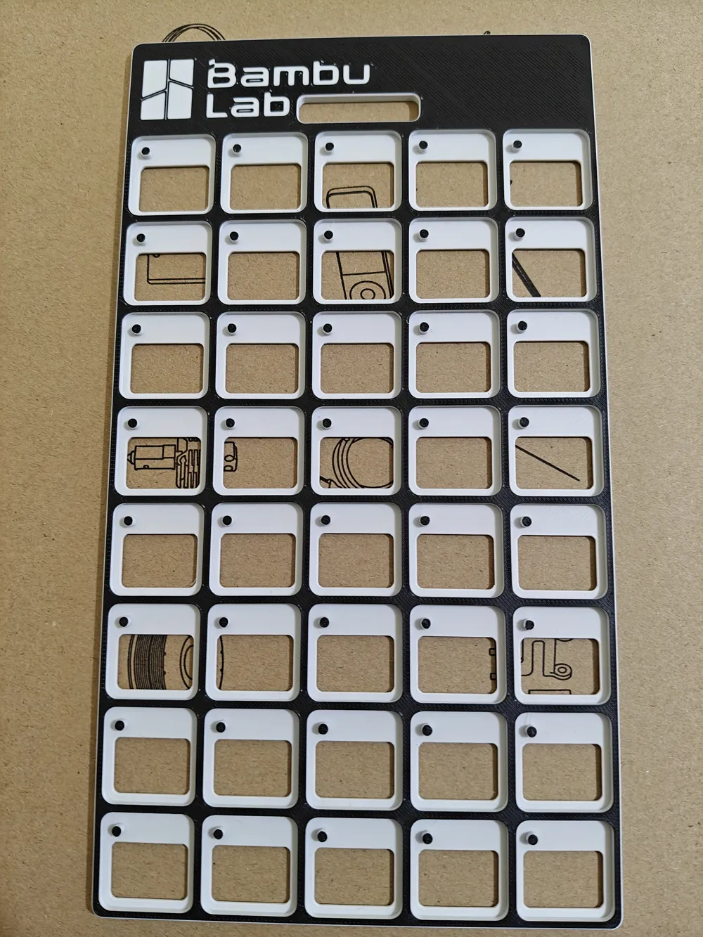 Bambu Lab Official Filament Swatch Display (Rounded Corners) (AMS-free ...