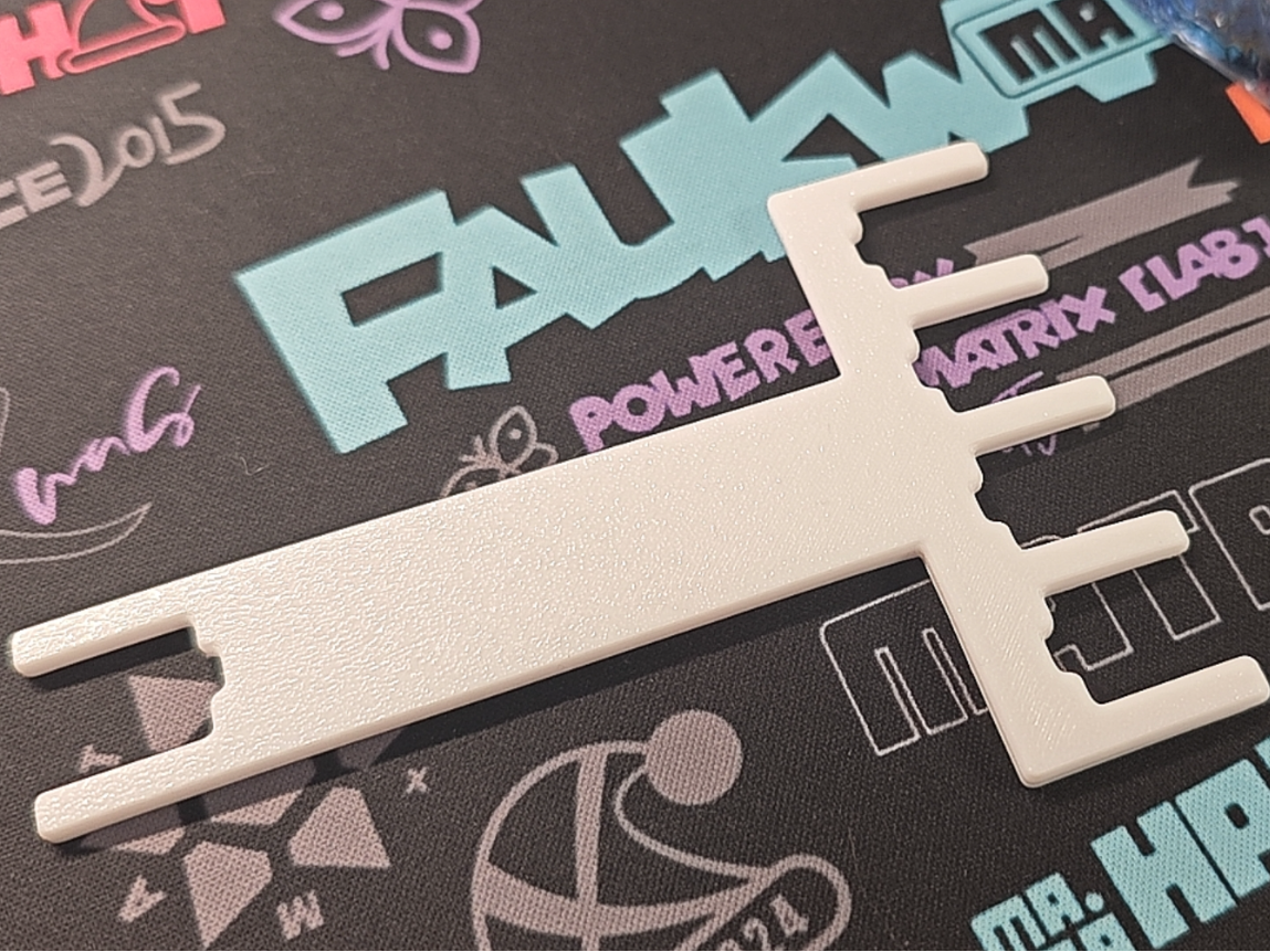 Hot-swap keyboard keycap puller and installer, stabilizer and support plate by Lealet MakerWorld ...