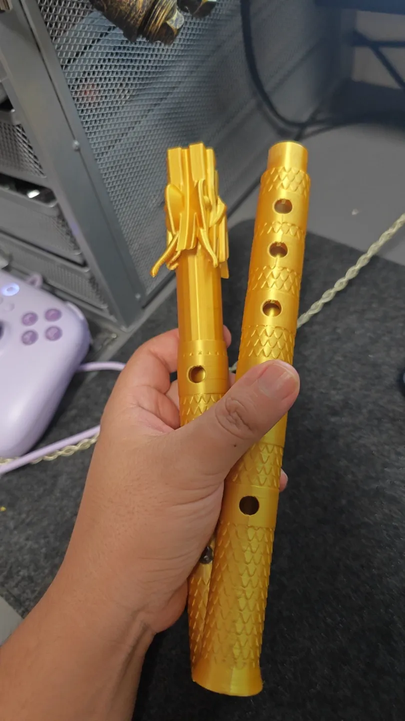 Dragon Scale Flute - Free 3D Print Model - MakerWorld