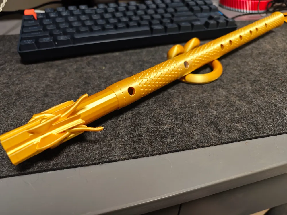 Dragon Scale Flute - Free 3D Print Model - MakerWorld