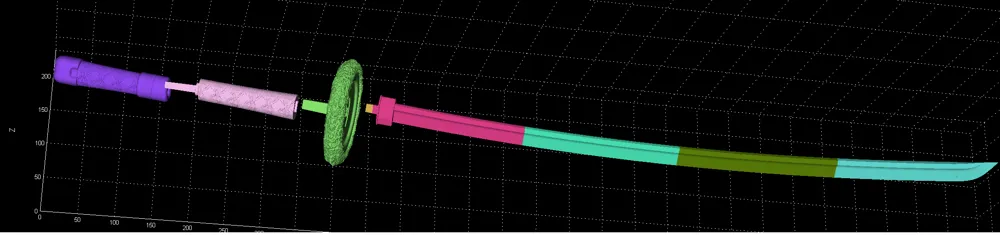 Life-Size One Piece Katana 3D Model - Free 3D Print Model - MakerWorld