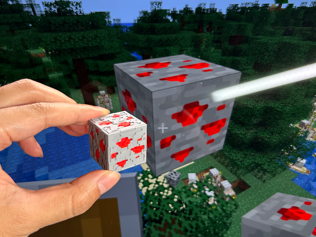 My World Minecraft Redstone Ore Block, no bamboo excrement, easy ...