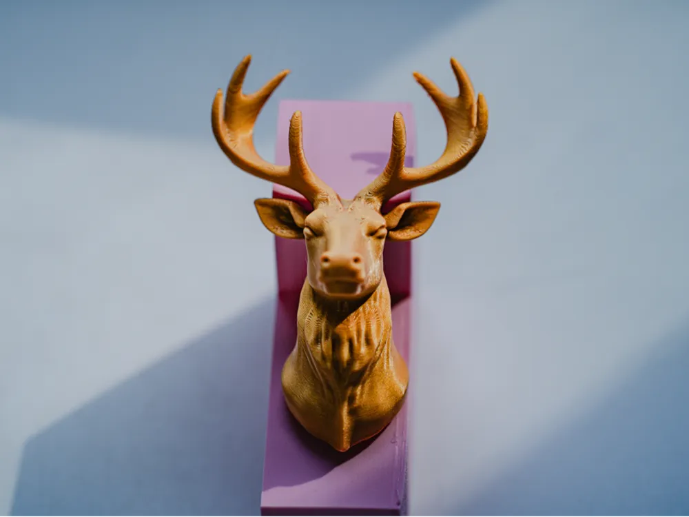 Stag Head Sculpture by zoedad - MakerWorld