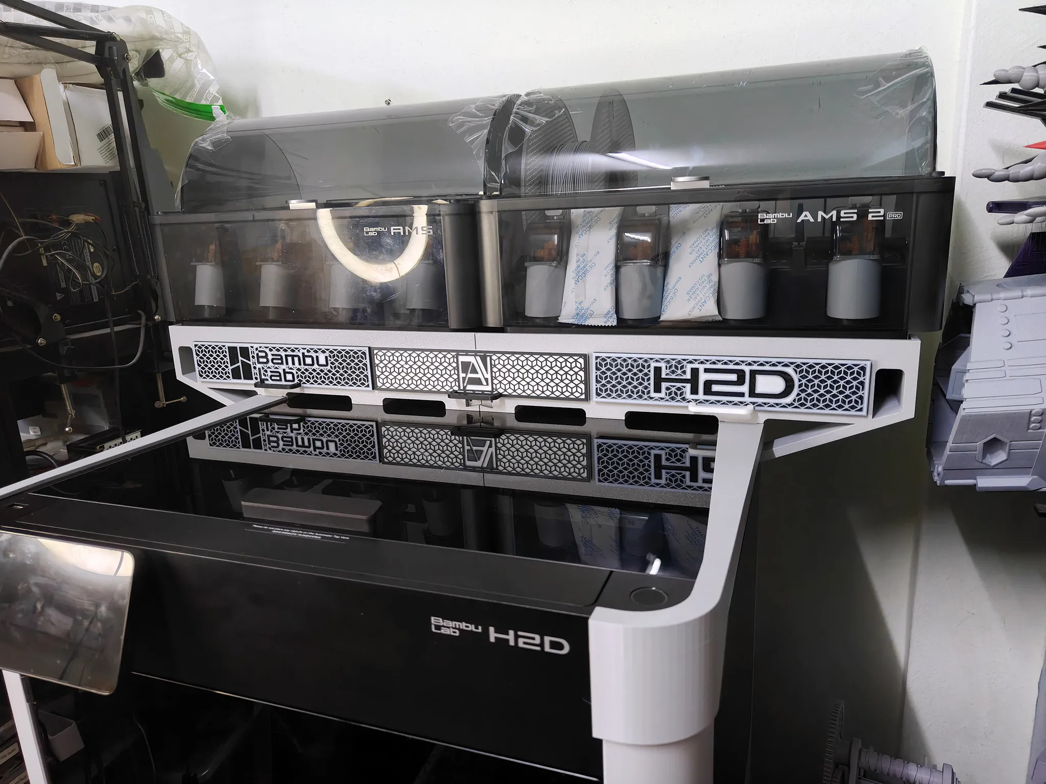 H2D Dual AMS Riser & Drawers by fay3dlab MakerWorld: Download Free 3D ...