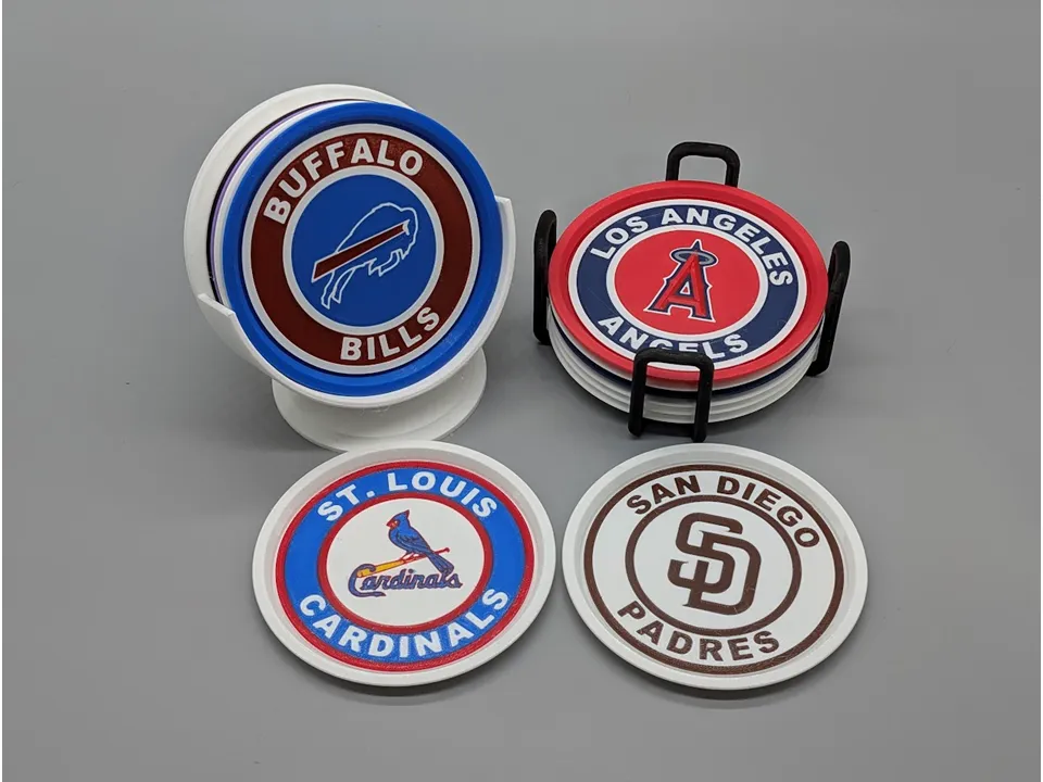 Stackable Coasters - All 30 MLB Teams by MadMax3D MakerWorld: Download ...