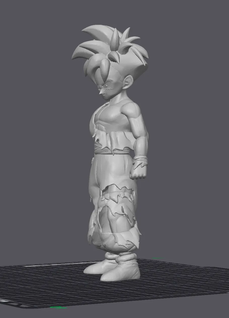 Teen Gohan 3D DragonBall Model by RyanMakerWorld: Download Free 3D Models
