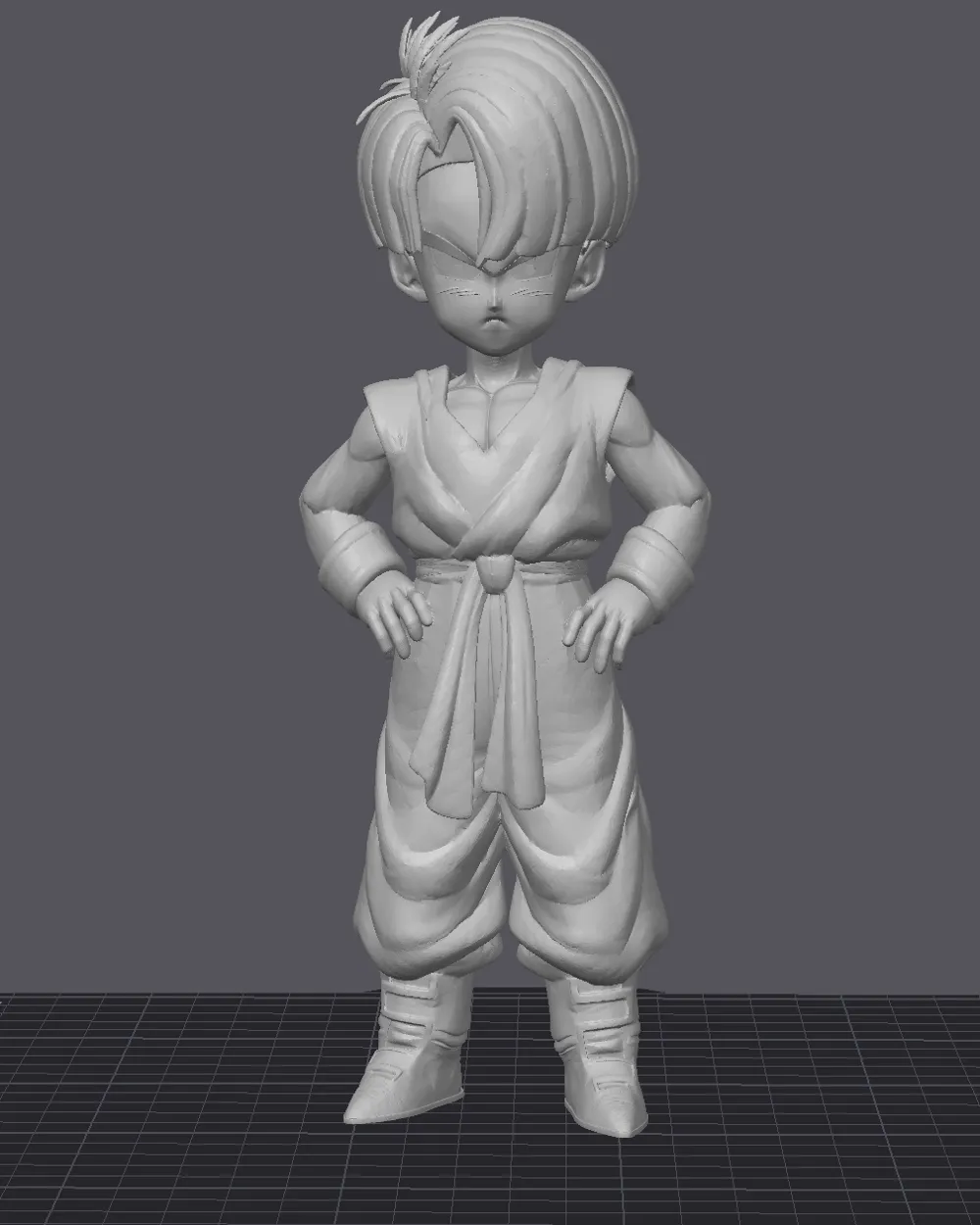 Kid Trunks 3D DragonBall Model - Free 3D Print Model - MakerWorld