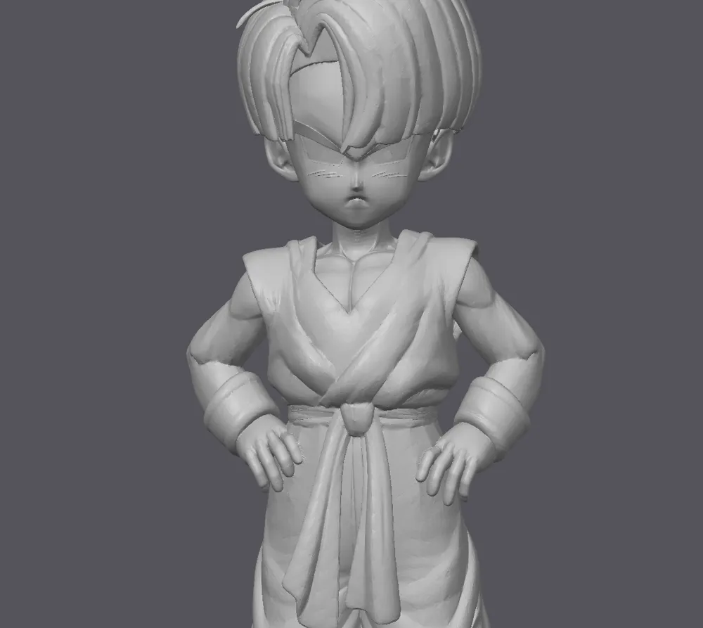 Kid Trunks 3D DragonBall Model - Free 3D Print Model - MakerWorld
