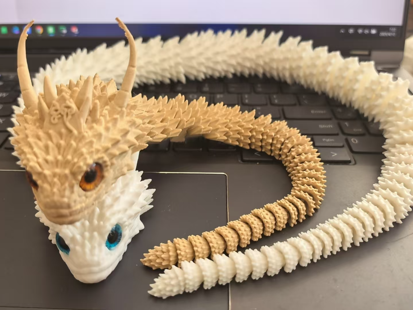 Short Version Rune Serpent - Print-in-Place Articulated Version - Year ...