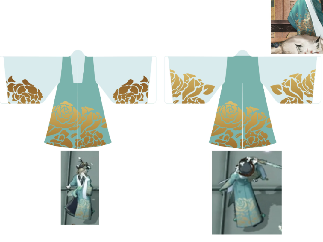 Embroidered Peony Pattern – Inspired by the peony design on the Hanfu ...