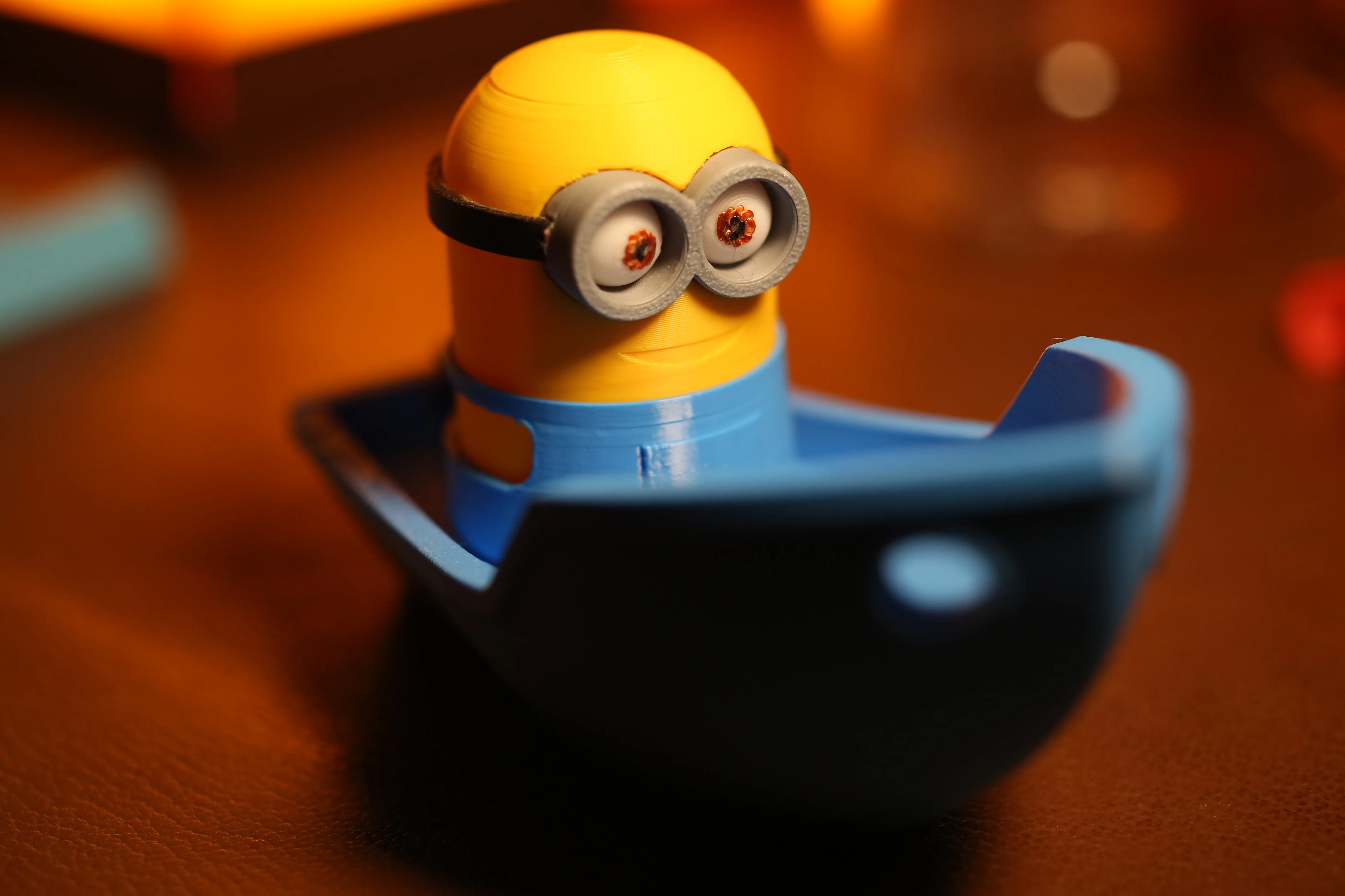 Minion Boat 3D Printed Boat Minion 3DBenchy 10th Anniversary Edition A1 ...