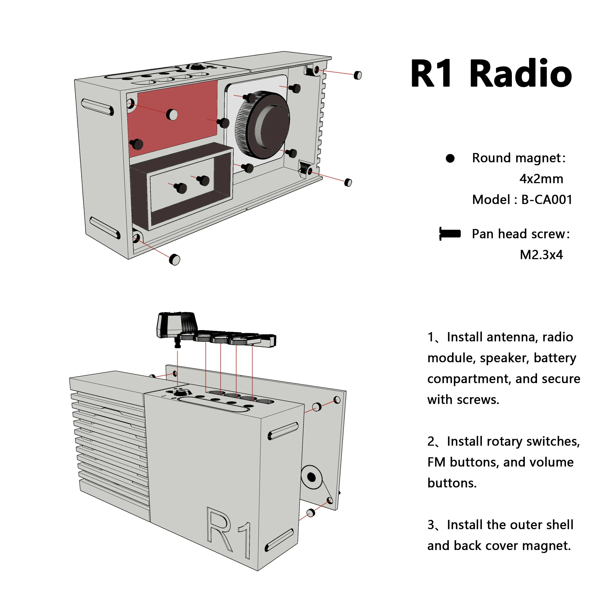 R1 Radio - Free 3D Print Model - MakerWorld