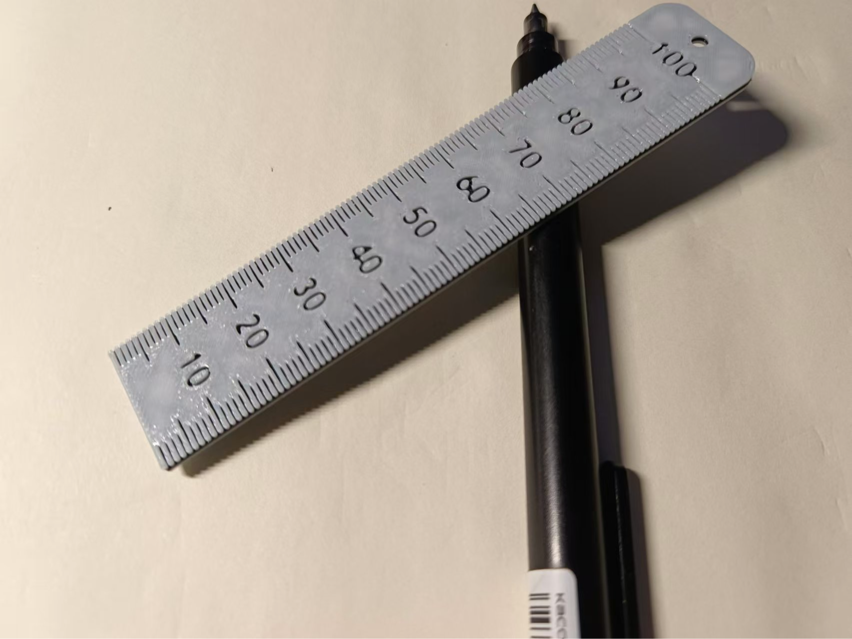 Dual-Scale Pocket Ruler by Angus_ChaoMakerWorld: Download Free 3D Models